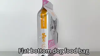 Custom Mylar Pet Food Bags Flat Bottom Packaging Solution