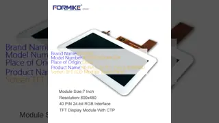 7 Inch 800x480 TFT LCD Module with Capacitive Touch