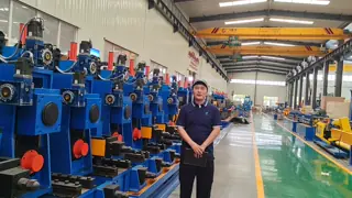 High Speed ERW Carbon Steel Tube Mill HF Pipe Making Machine
