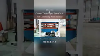 Three layer hot press machine (top up type)