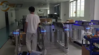 Fast Passing Swing Turnstile Access Gate , IC Card Access Control Turnstile Gate For Campus Entrance