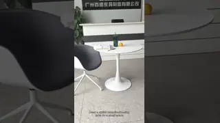 Modern Round Conference Table for Small Offices