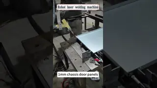 1mm Chassis Door Panels Are Precisely Welded with a Robotic Laser Welding Workstation