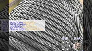 Non Magnetic 4mm 316 Stainless Steel Wire Rope