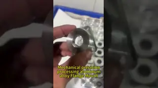 CNC Turn-Mill Aluminum Flange Mount with Square Base