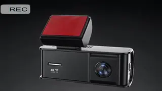 4K Front + 1080P Rear Recording Dual Channel Dash Cam with Built-in WiFi and GPS Tracking