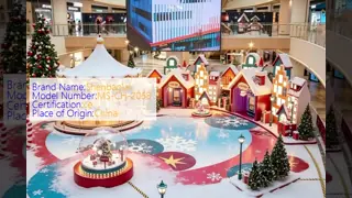 Custom Fiberglass Christmas Village Mall Decor