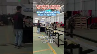 Efficient Metal Tube Processing with Mingzhou Laser Manual Loading Rack