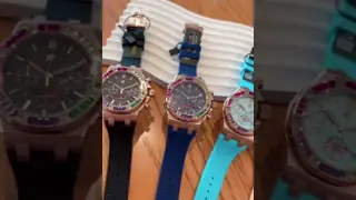 Rainbow Bezel Chronograph Sports Watch