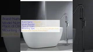Modern Chrome Freestanding Bathtub Faucet Luxury Tub Filler