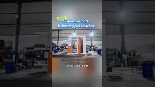 Horizontal foam board laminating machine