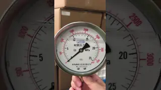 Oil‑Filled Shock Resistant Pressure Gauge 0‑25 MPa