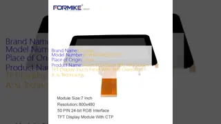 7 Inch Touch Screen Display 800x480 TFT LCD Module
