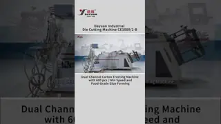 Dayuan CE1000/2-B Carton Forming Machine | 600pcs/min Cold Glue Optional