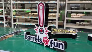 Custom 3D Cutout Acrylic LED Logo Sign | OEM Signage Factory