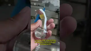 5-Axis CNC Machined Robotic Arm Linkage - Custom Robot Structural Component