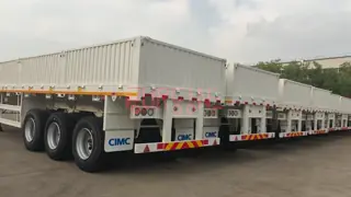 3 Axle 60 Ton Side Wall Semi Trailer