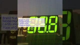 Ultra Bright LED Display for Refrigerator Control Systems