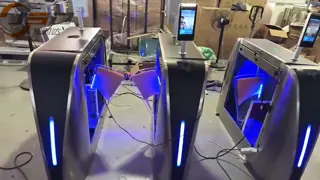 Anti Tailgating Single Lane Flap Barrier Turnstile , Automatic Turnstile Gate Manufacturers