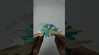 Snowflake Shaped Acrylic Two Way Mirror