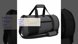 Durable Water Resistant Duffel Bag for Gym and Travel