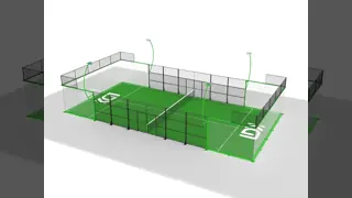 Professional Panoramic Padel Court 360 Degree View