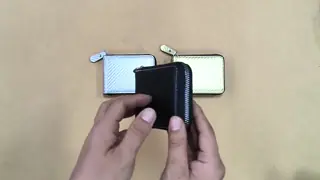 Laser engravable cash and cards holder