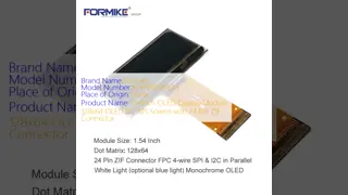 Compact   Inch OLED Display Module 8x6 Screen