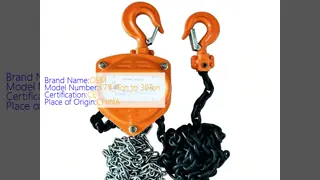 K75 Heavy Duty Chain Hoist for Construction Projects
