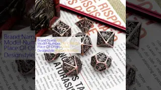 Archaize Dice Set Premium Resin RPG Gaming Gear