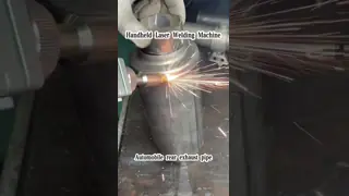 Automotive Exhaust Pipes Are Precisely Welded with a Handheld Laser Welding Machine