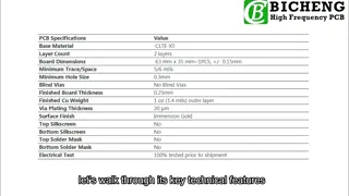 2-Layer PCB Built on 5.1mil CLTE-XT Substrates with Immersion Gold