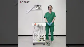 Portable Veterinary Dental Unit with Butterfly LED Lamp Built In Air Compressor Ultrasonic Scaler LE