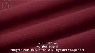 Matte Textured Vertical Striped Cotton Poly Spandex Knit Fabric for Autumn Winter Casual Wear Outfit