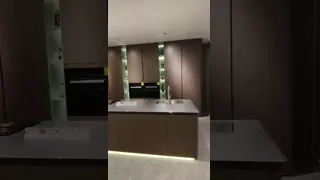 Matte dark brown kitchen cabinets4