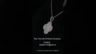 Elegant 925 Sterling Silver Lucky Flower Pendant Necklace