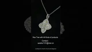 Elegant Sterling Silver Clover Pendant Lucky Jewelry