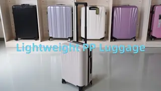 Lightweight PP Hard Shell Spinner Luggage for Travel and Carry-On