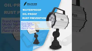 Industrial LED Lathe Work Light IP65 Waterproof 50000 Hours