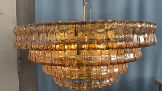 Custom Hotel Reception Crystal Chandelier Large Gold Luxury Lighting Spanish Marble