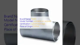 Durable Stainless Steel Equal Tee Butt Weld Pipe Fitting
