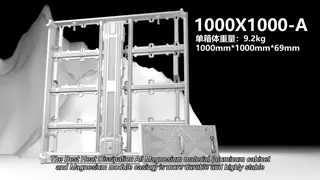 1000×1000mm Outdoor 90° right-angle commercial large LED display screen