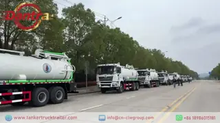 Bulk Export! Shacman 20 CBM Vacuum Sewage Trucks to Mauritania