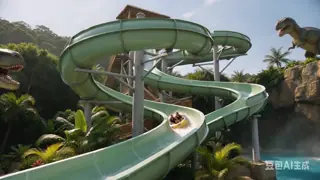 Jurassic Dino Style Theme Park