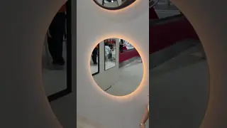 Round back light led mirror