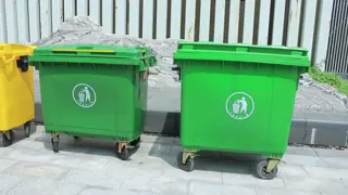 Durable 240 Liter Wheeled Waste Bin for Easy Disposal