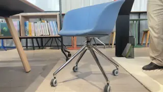 Modern Padded Swivel Meeting Chair Conference Armchair for Office and Home