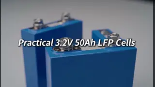 3.2V 50Ah LiFePO4 Prismatic Battery Cell, High Capacity Lithium Iron Phosphate Cell for Solar Storag