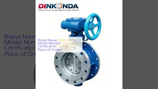 DINKONDA Electric Triple Eccentric Butterfly Valve Solution