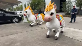 RAR-Large Quadruped Robotic Ride‑on Animatronic Horse